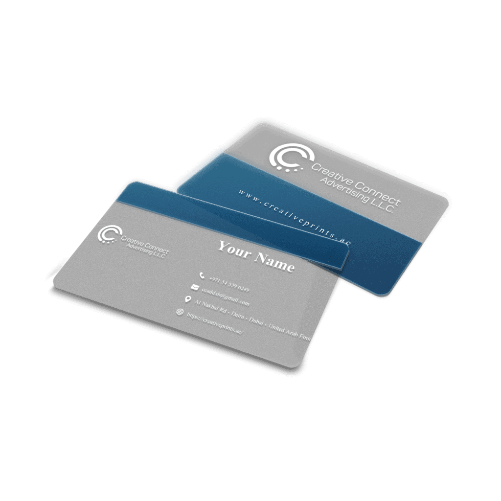 Frosted PVC Business Cards Printing – Creative Connect Advertising