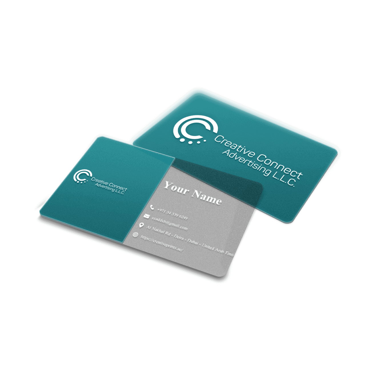 Frosted PVC Business Cards Printing – Creative Connect Advertising